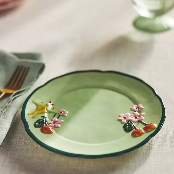 Anthropologie | Dining | Cherry Spring Table Dessert Plateso Cute ...